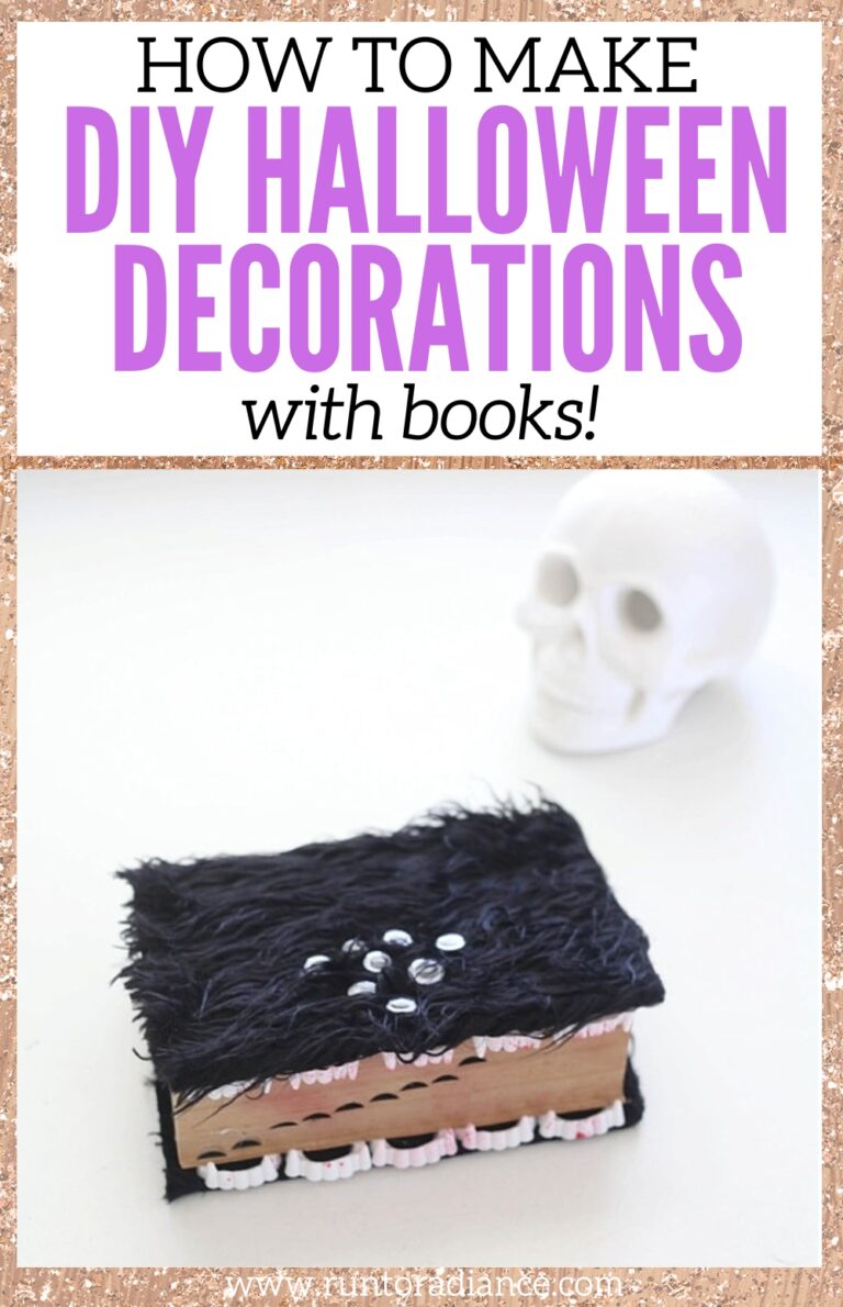 DIY Spooky Halloween Decorations With Books - Run To Radiance