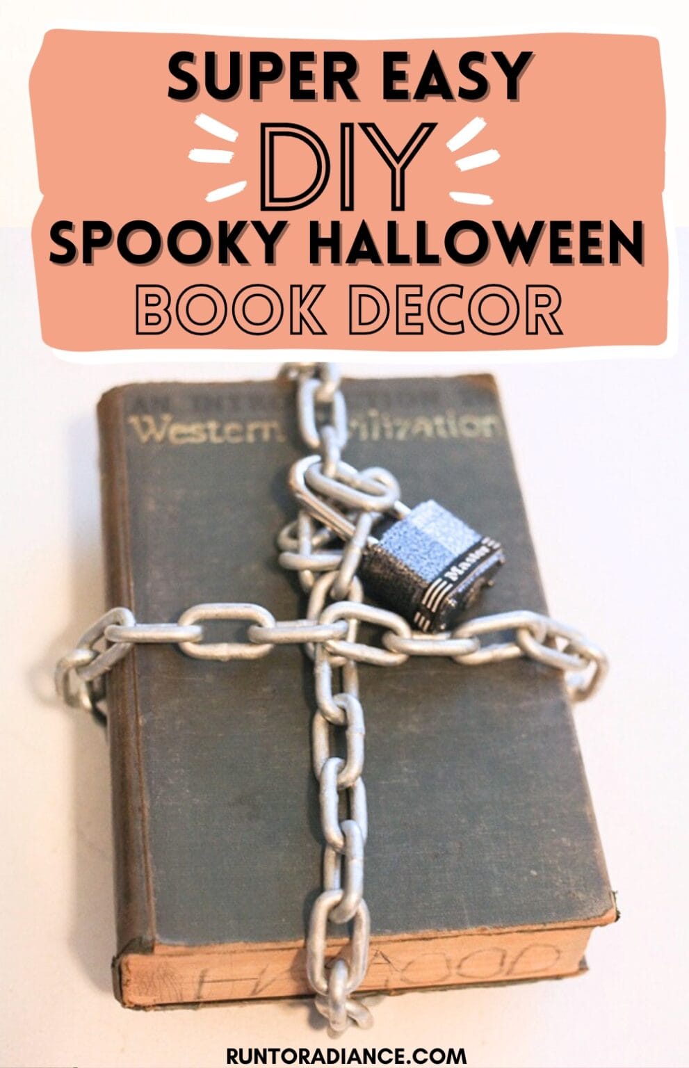 DIY Spooky Halloween Decorations With Books - Run To Radiance