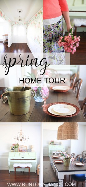 Spring Home Tour {Flower Filled} Spring Decorating Ideas