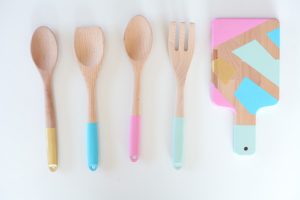 Color Blocking Craft Idea - Painting Utensils - Run To Radiance