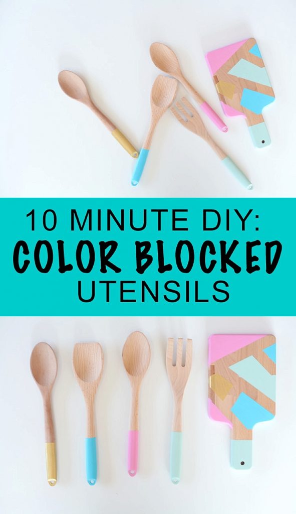 Color Blocking Craft Idea - Painting Utensils - Run To Radiance