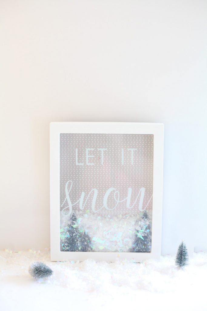 Let it Snow: DIY Christmas Shadow Box - Run To Radiance