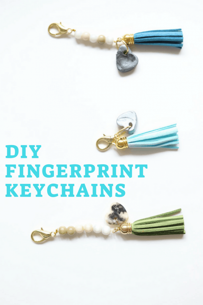 Easy Gift Idea: DIY Custom Keychains with Fingerprints - Run To Radiance