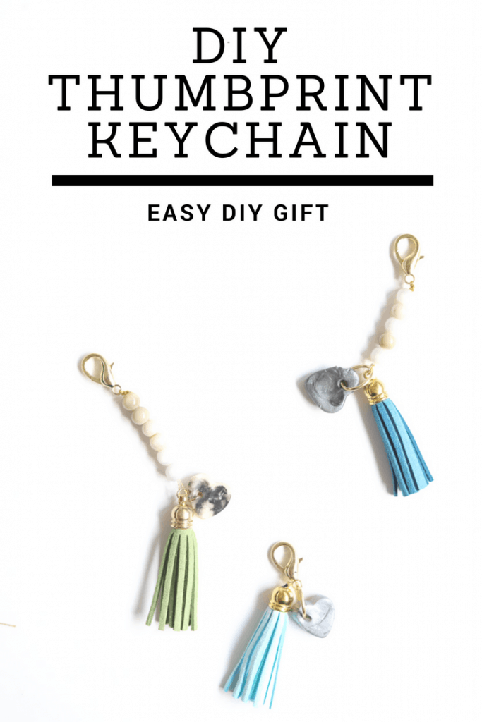 Easy Gift Idea: DIY Custom Keychains with Fingerprints - Run To Radiance
