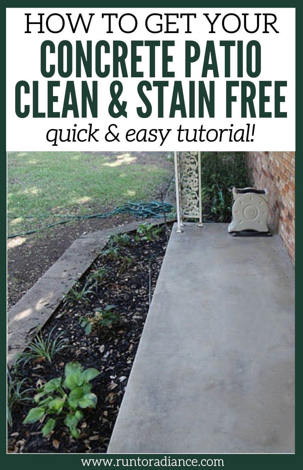 How to Clean Concrete (the Easy Way!) - Porches, Patios, Driveways ...