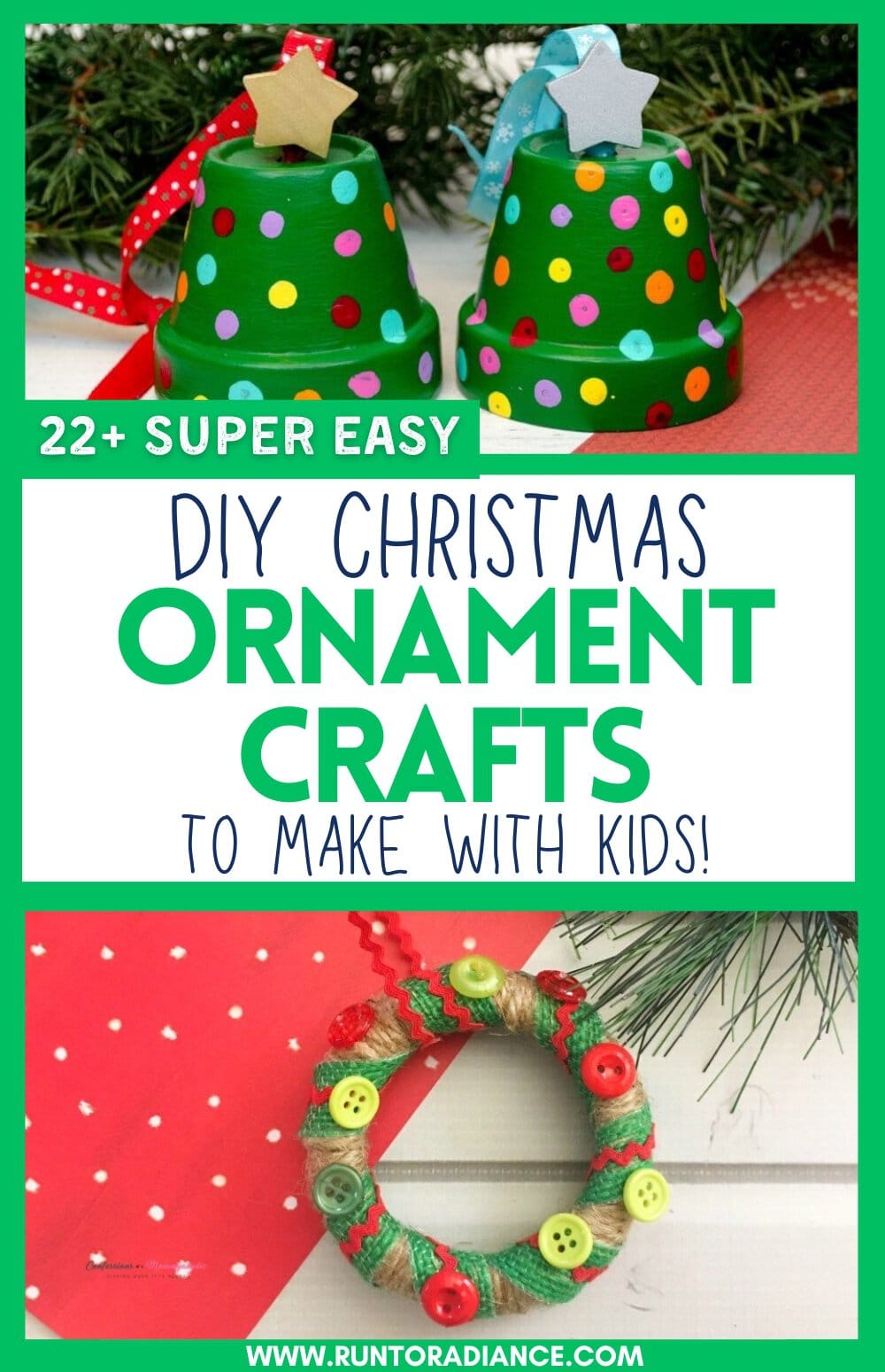 20 DIY Christmas Ornaments for Kids - Run To Radiance