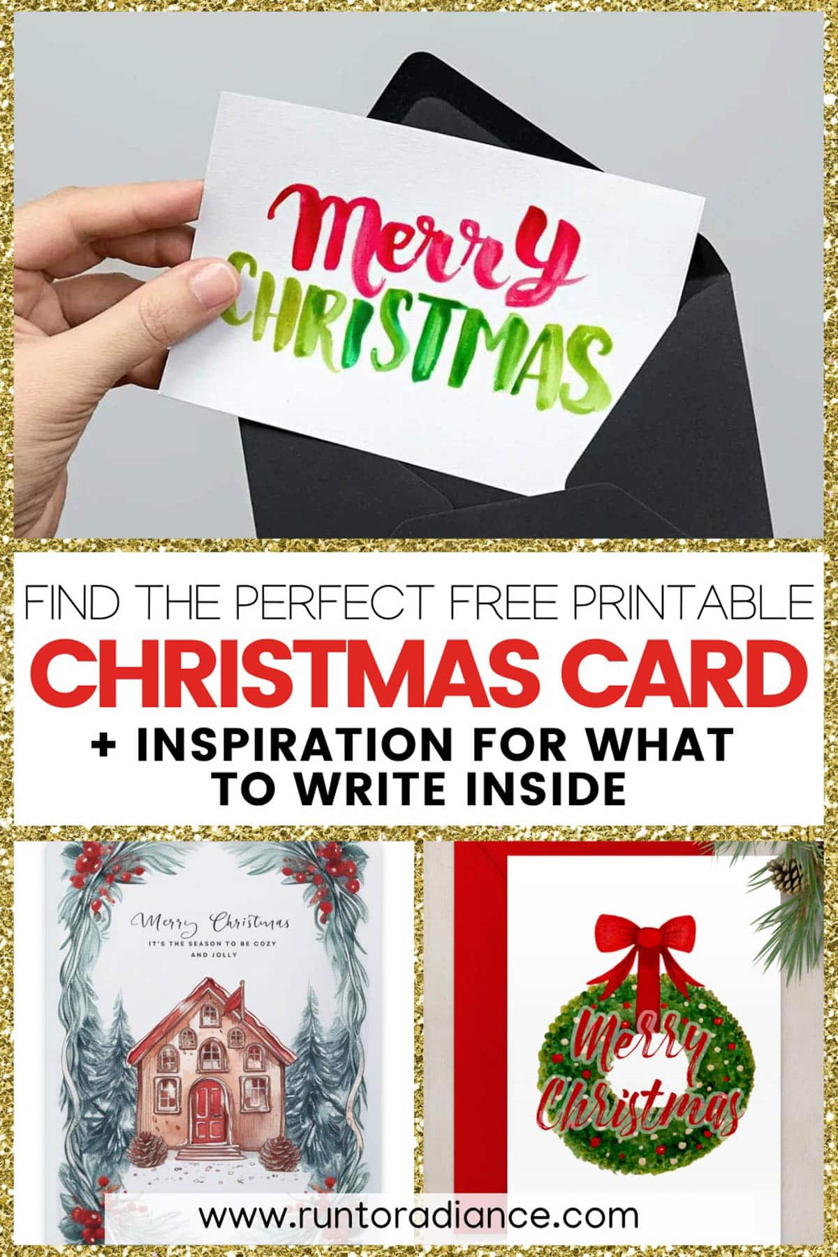 28+ Free Printable Christmas Cards (+ Exactly What to Write in Them ...