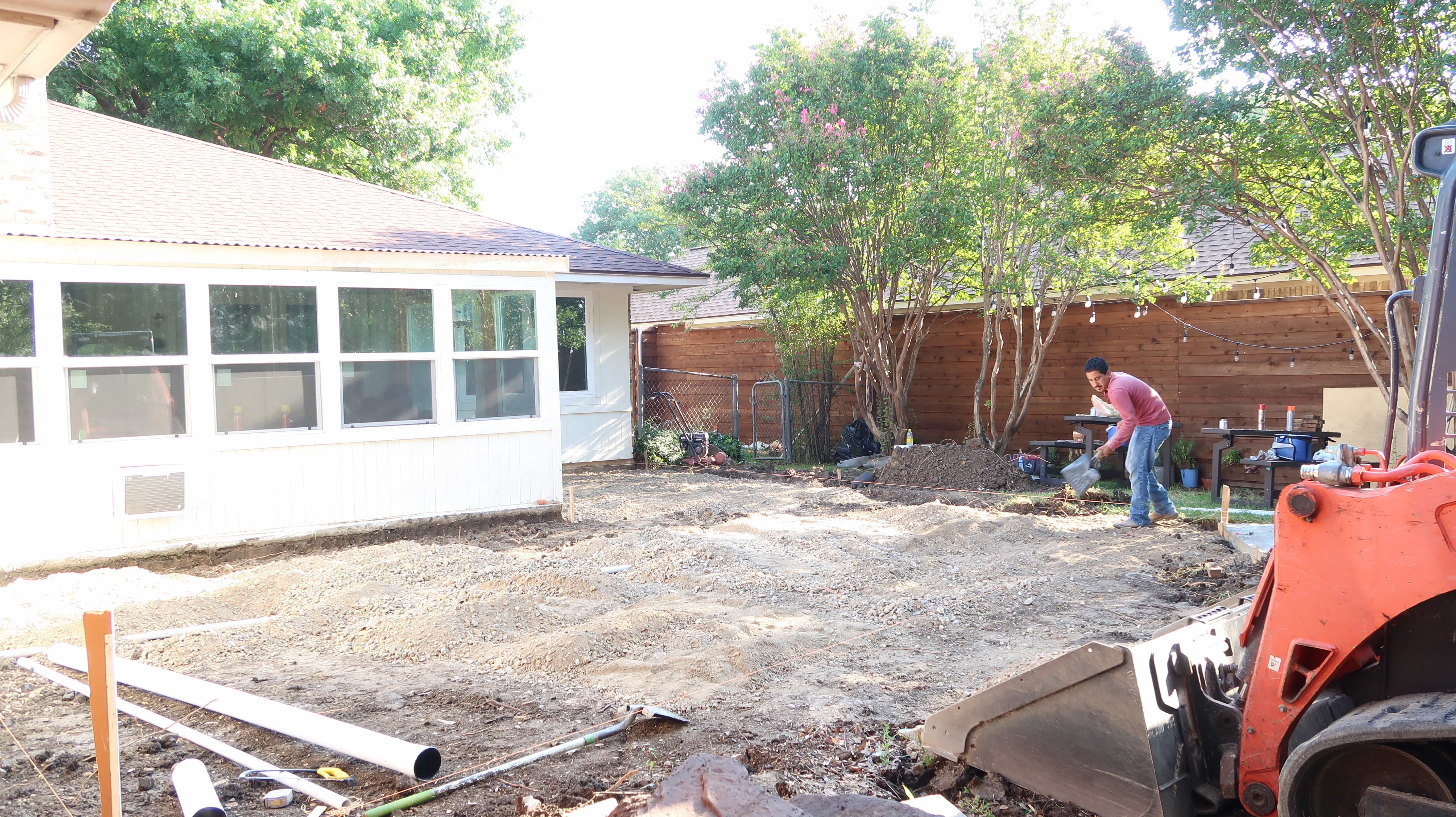 Paved Patio Backyard Makeover: Day Two - Run To Radiance