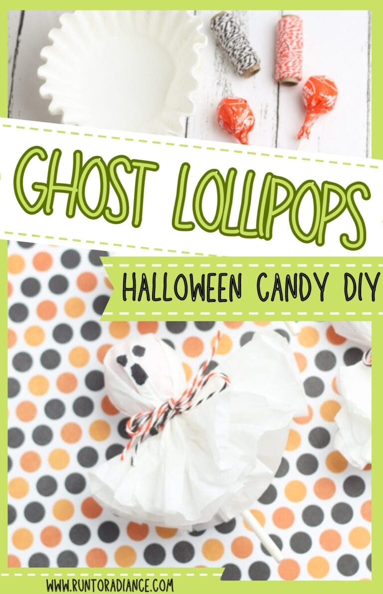 How To Make Spooky Ghost Lollipops For Halloween - Run To Radiance