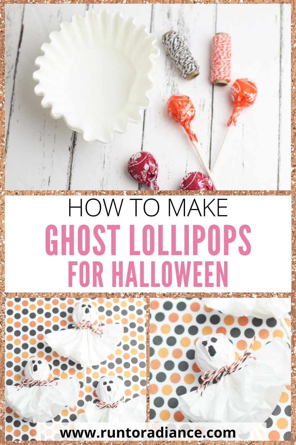 How To Make Spooky Ghost Lollipops For Halloween - Run To Radiance