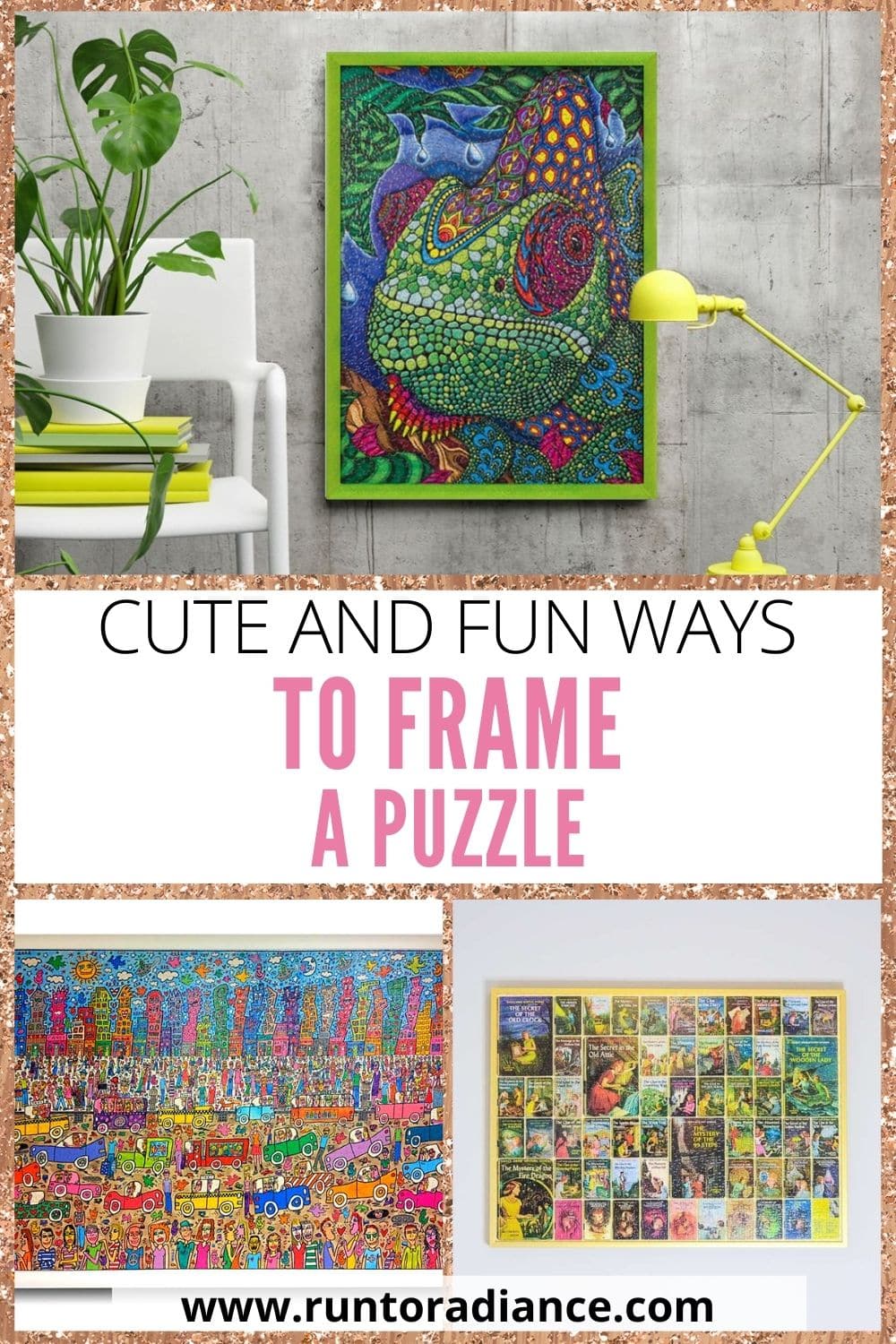 How To Frame A Puzzle & Cute Framed Puzzle Ideas - Run To Radiance
