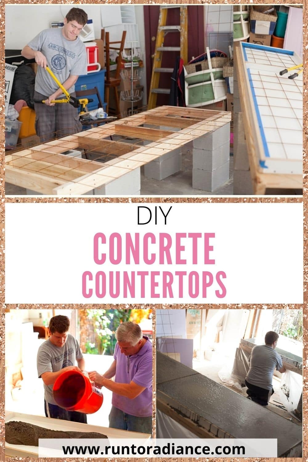 DIY Concrete Countertops - Easy Step by Step Guide! - Run To Radiance