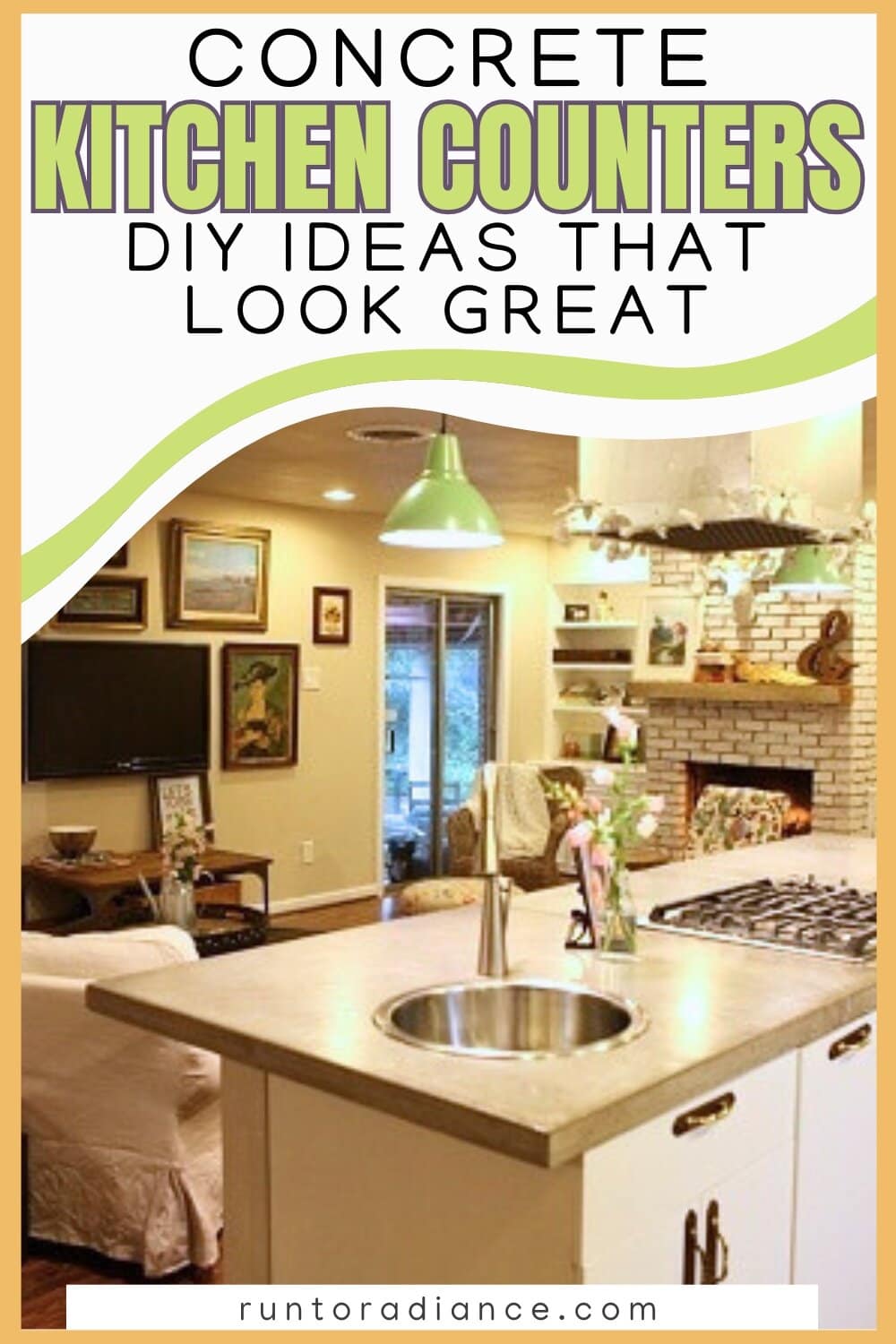 DIY Concrete Countertops - Easy Step by Step Guide! - Run To Radiance