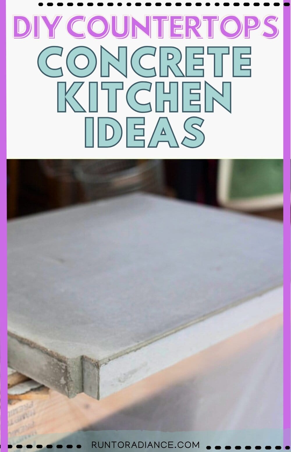 DIY Concrete Countertops - Easy Step by Step Guide! - Run To Radiance