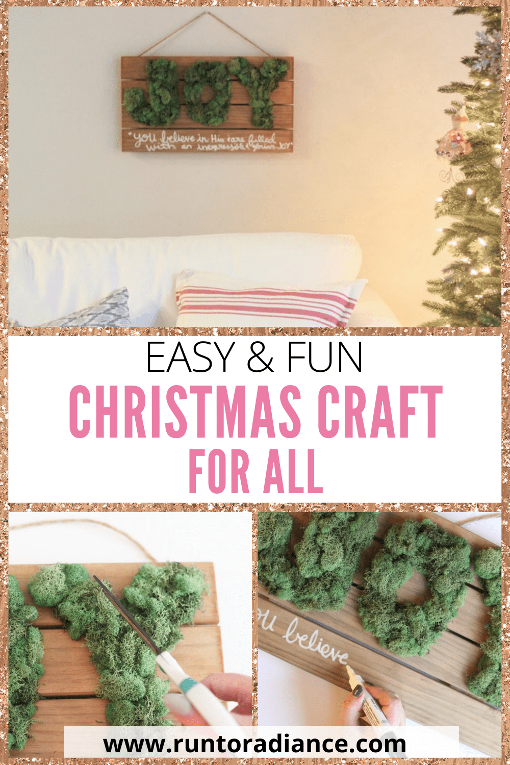 Easy DIY Joy Signs For Christmas - Run To Radiance