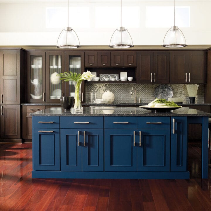 Trendspotting – Blue Two-Tone Kitchen Cabinets - Run To Radiance