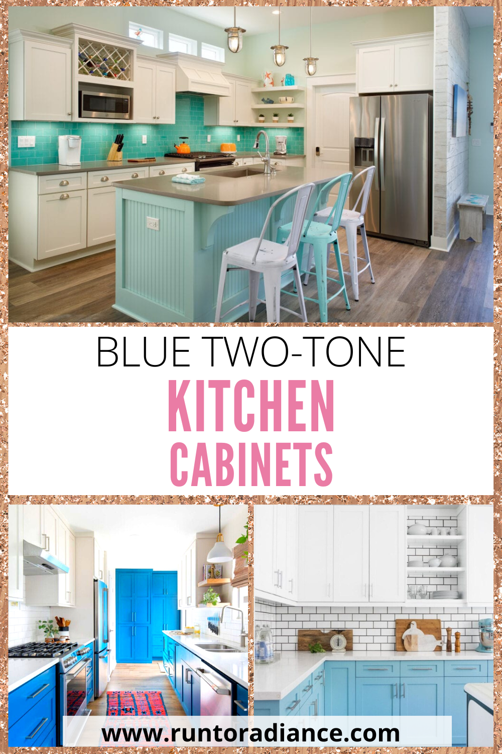 Trendspotting – Blue Two-Tone Kitchen Cabinets - Run To Radiance
