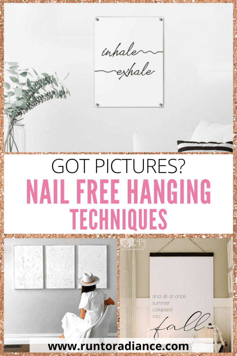 How to Hang a Picture Without Nails - Run To Radiance