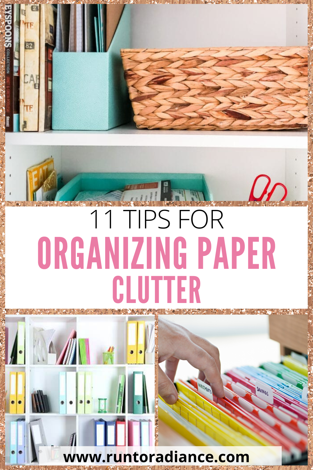 Organizing Paper Clutter: 11 Tips to Cut the Clutter! - Run To Radiance