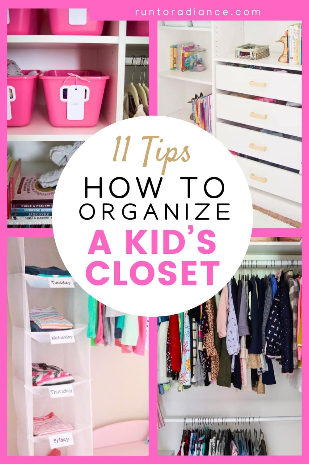 How to Organize Your Kid’s Closet - Run To Radiance