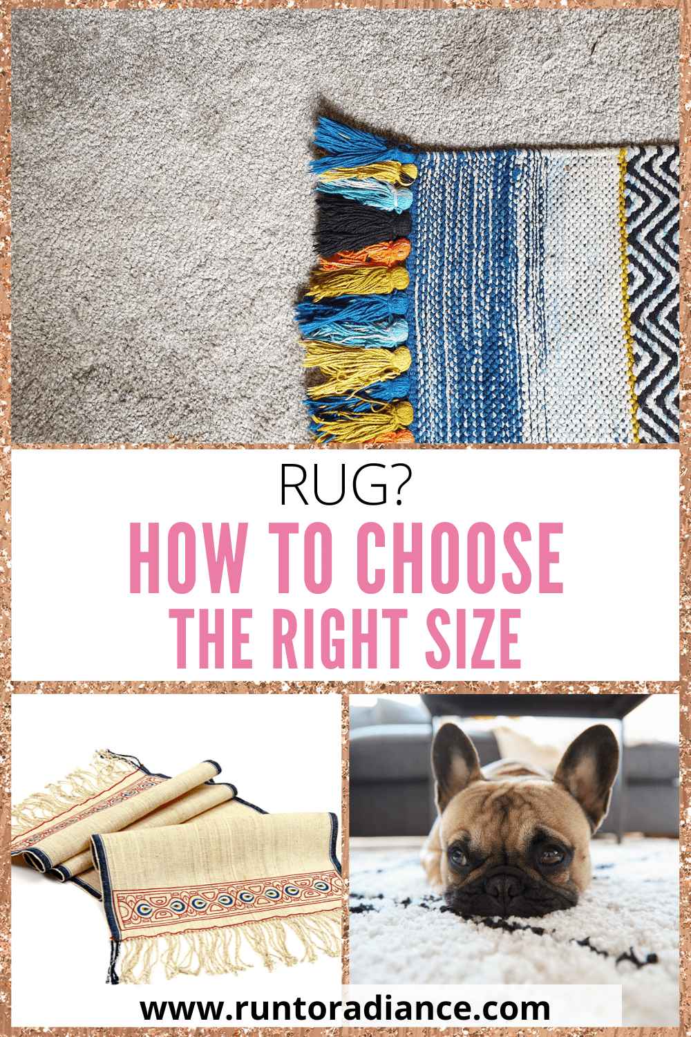 How to Choose the Right Rug Size - Run To Radiance