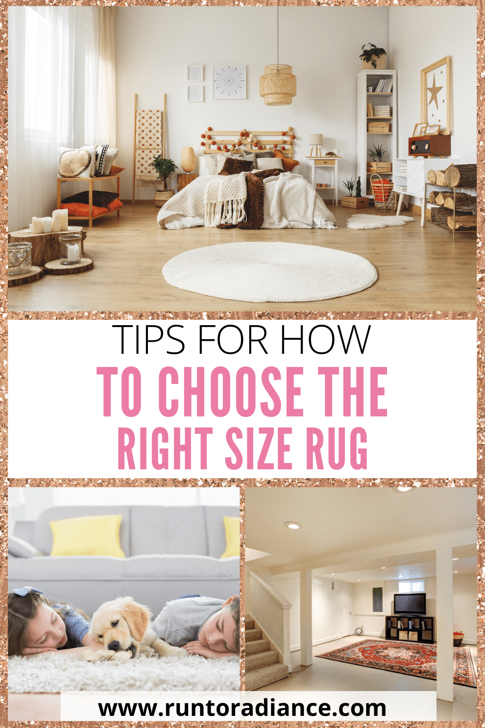 How to Choose the Right Rug Size - Run To Radiance