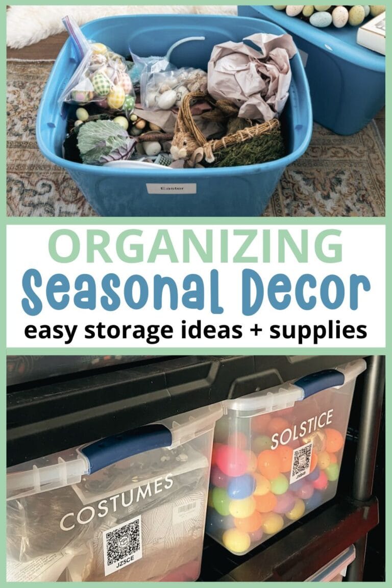 How to Organize Seasonal Decor Storage - Run To Radiance