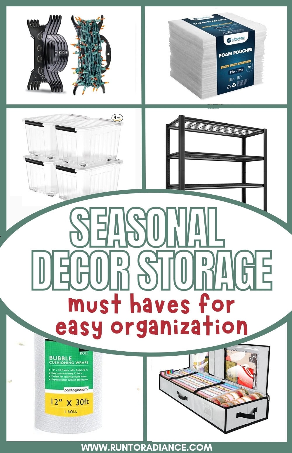How to Organize Seasonal Decor Storage - Run To Radiance