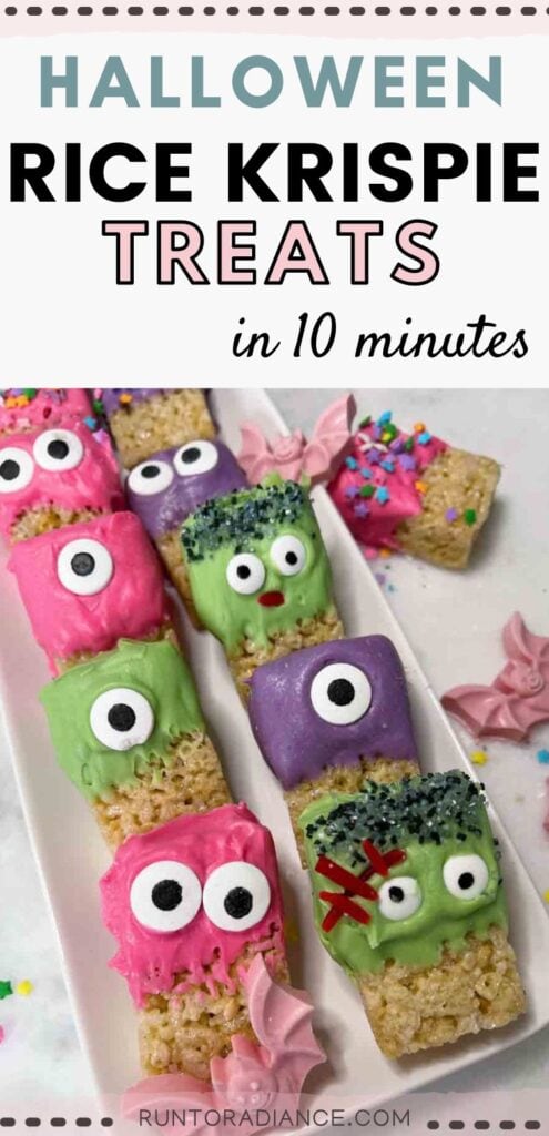 Halloween Rice Krispie Treats in 10 Minutes (With Video!) - Run To Radiance