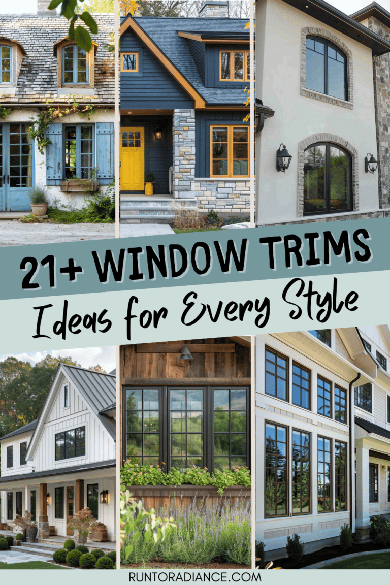 21 Exterior Window Trim Ideas for Serious Curb Appeal - Run To Radiance