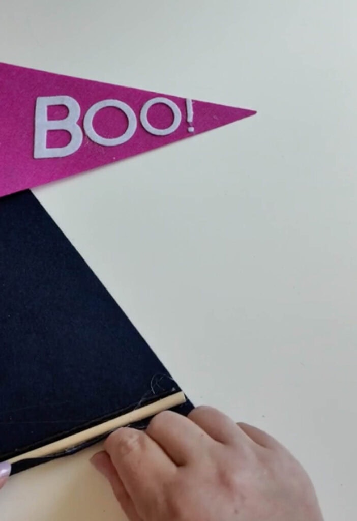 DIY Halloween Pennant (Easy Cricut Craft!)