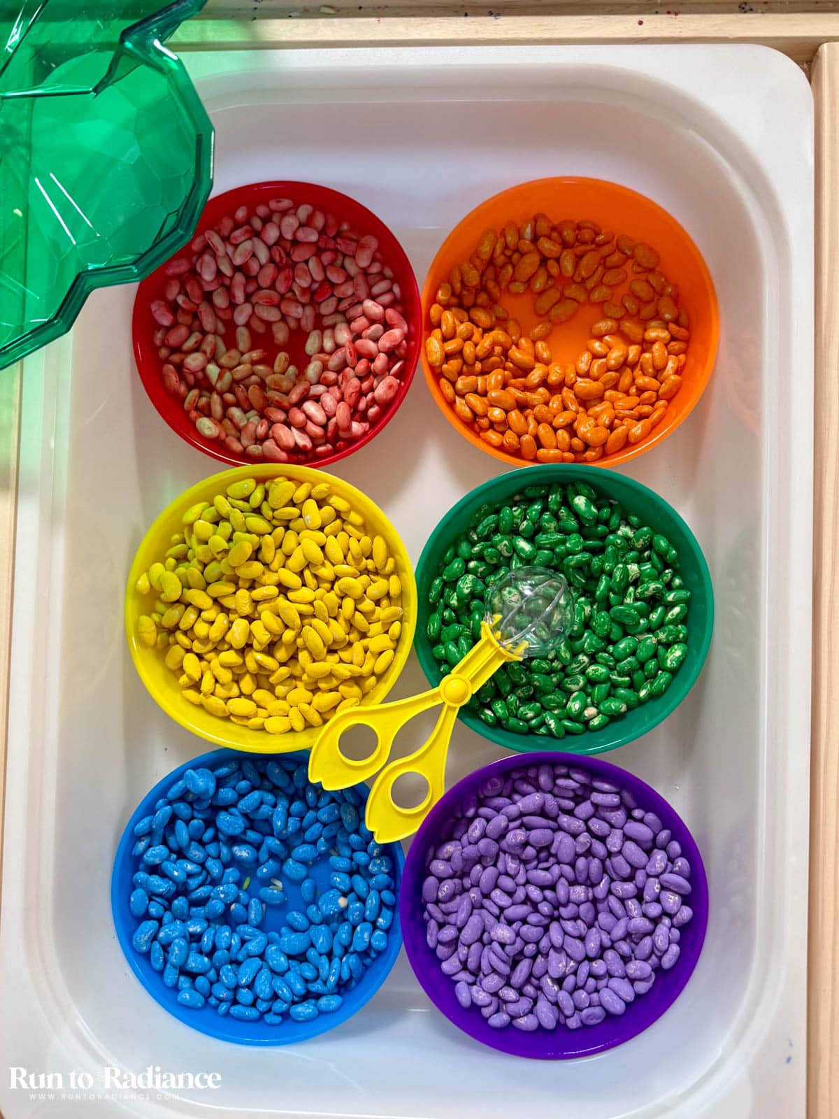 St. Patrick's Day Sensory Bin - Run To Radiance
