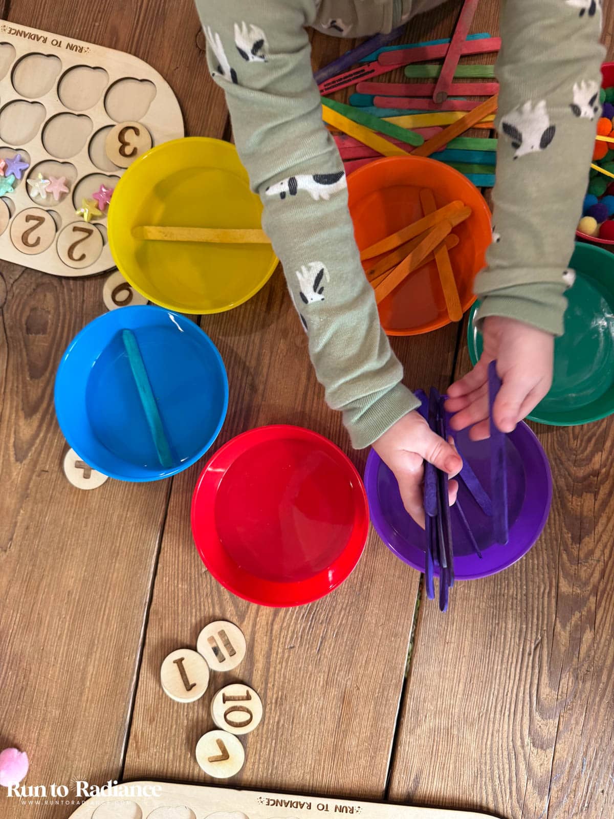 St. Patrick's Day Sensory Bin - Run To Radiance