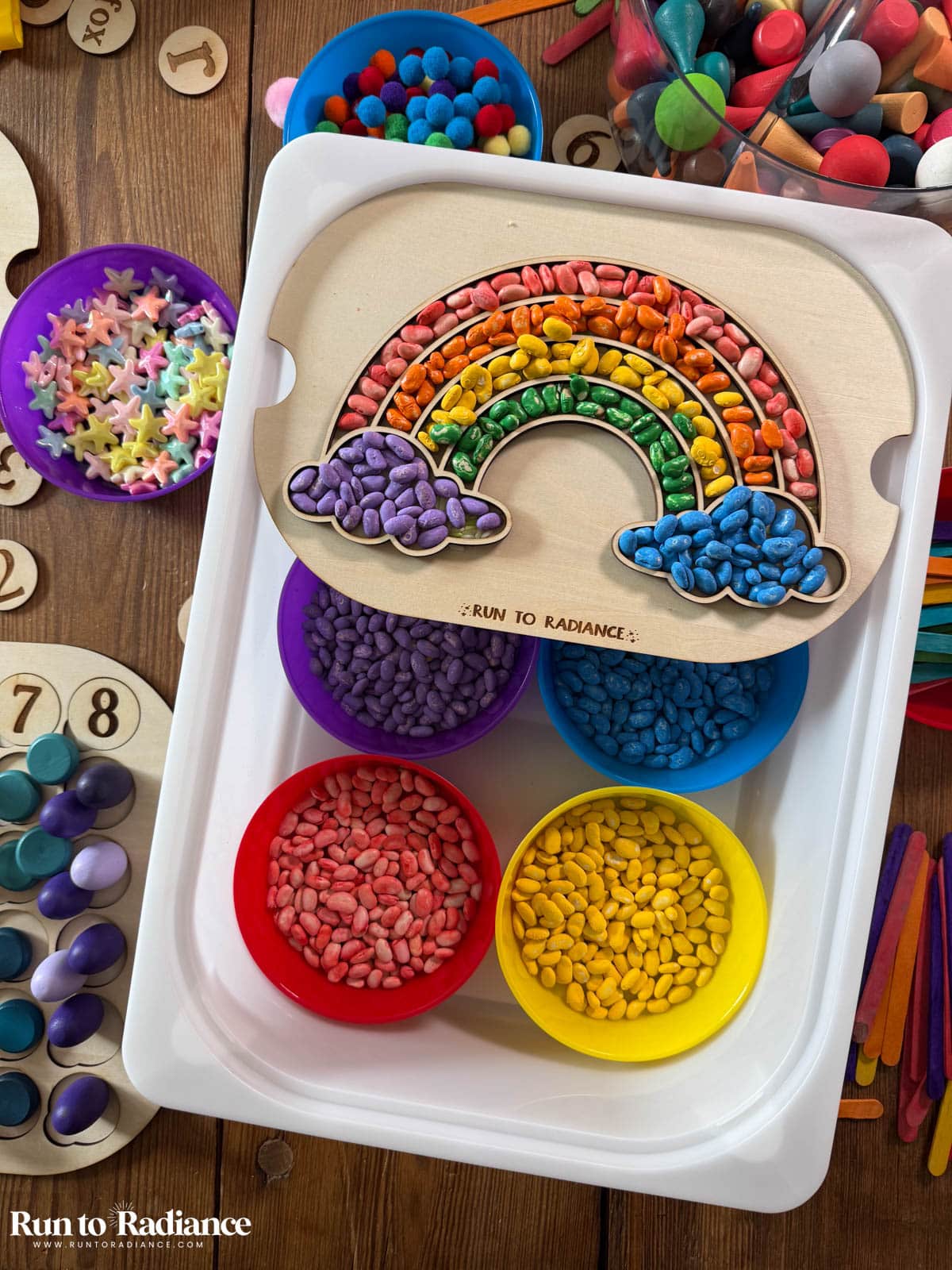 St. Patrick's Day Sensory Bin - Run To Radiance
