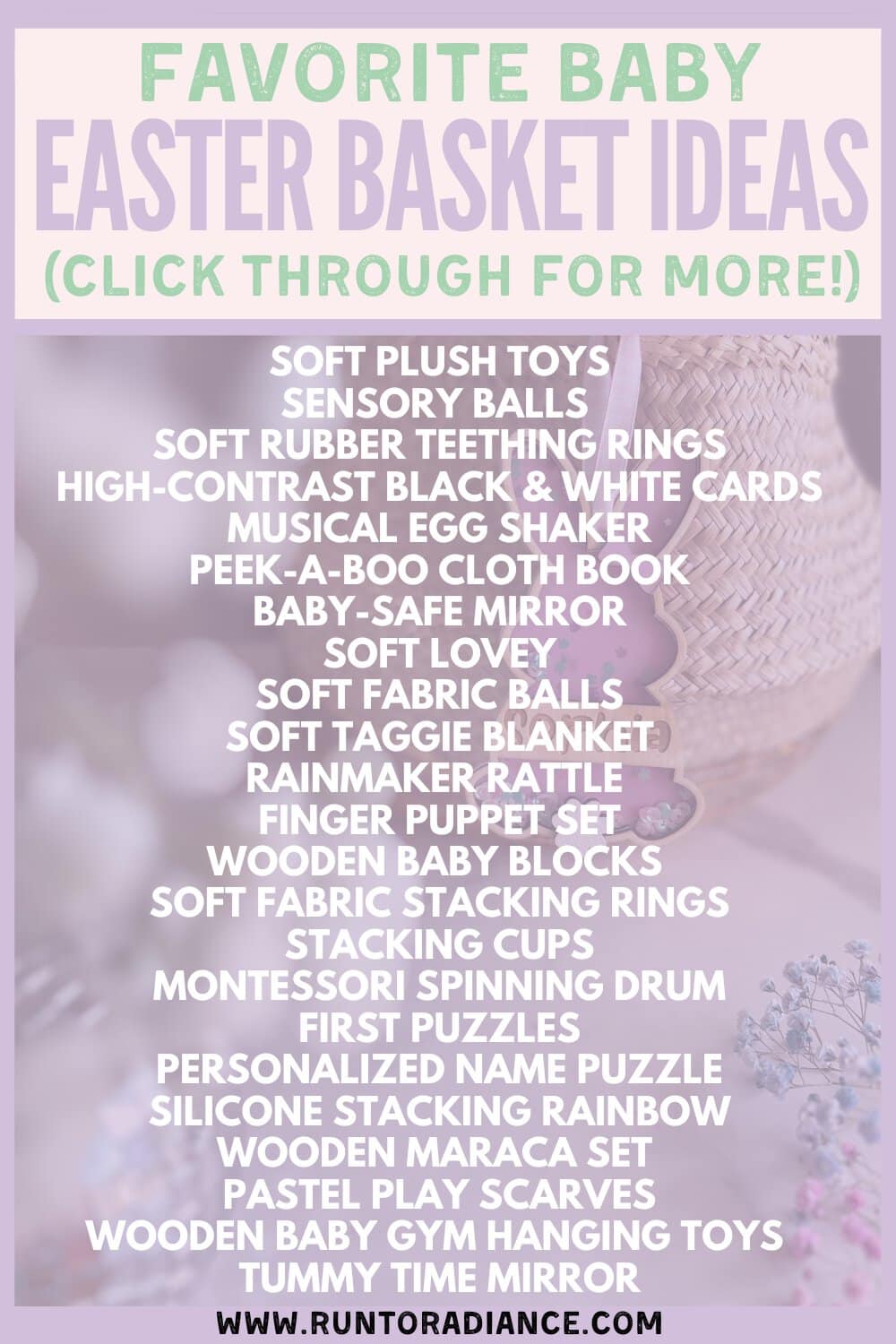 The Cutest Baby Easter Basket Ideas (45+ Practical, Fun Finds!) - Run ...
