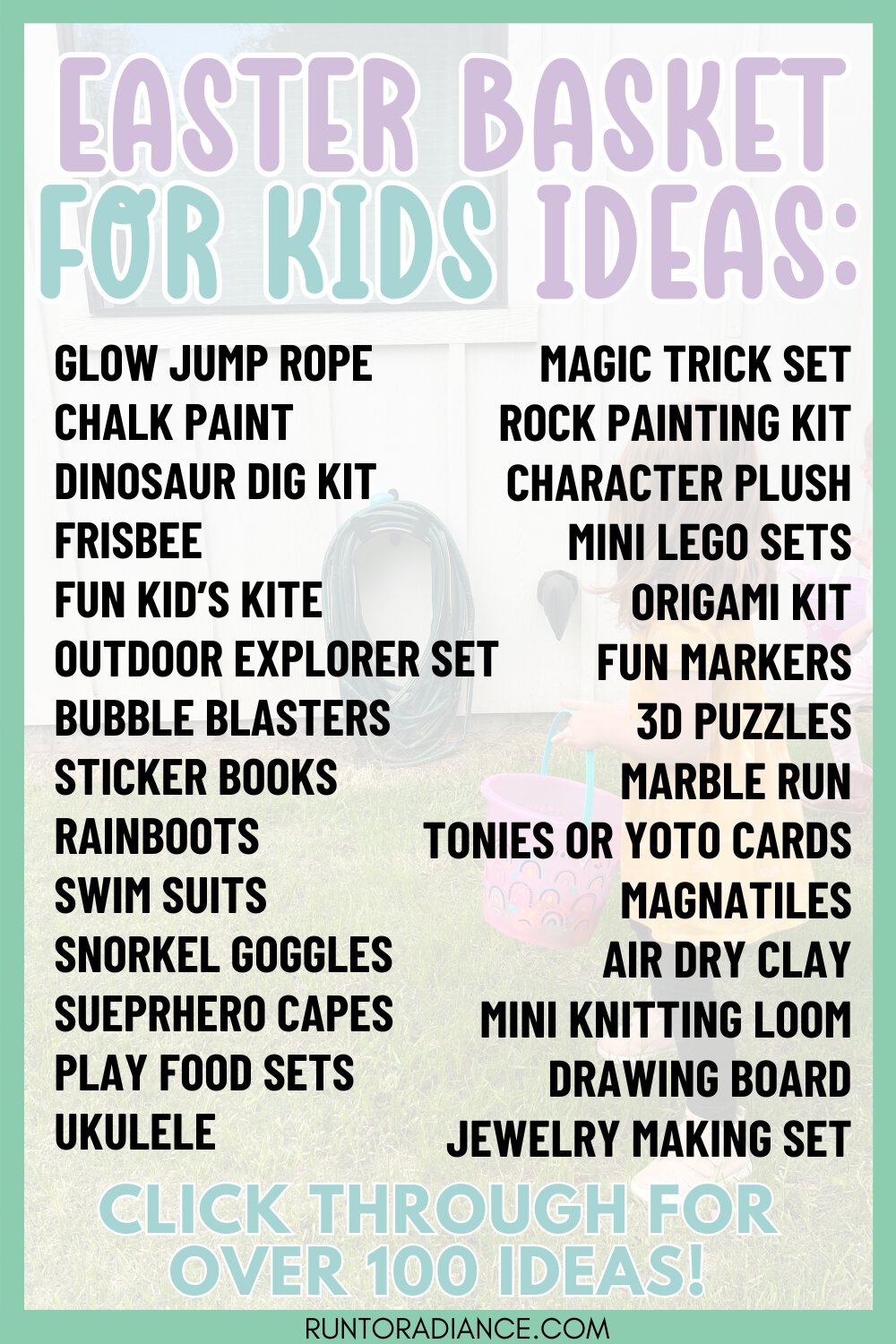 Easter Basket Ideas for Kids! - Run To Radiance