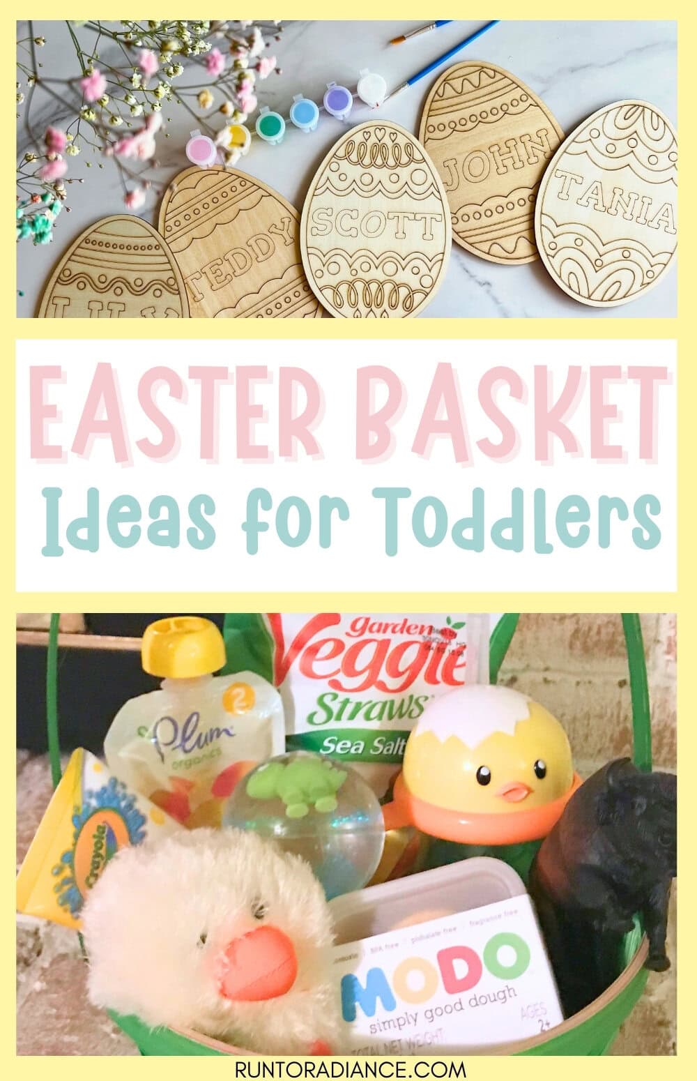 49+ Toddler Easter Basket Ideas (No Candy!) - Run To Radiance