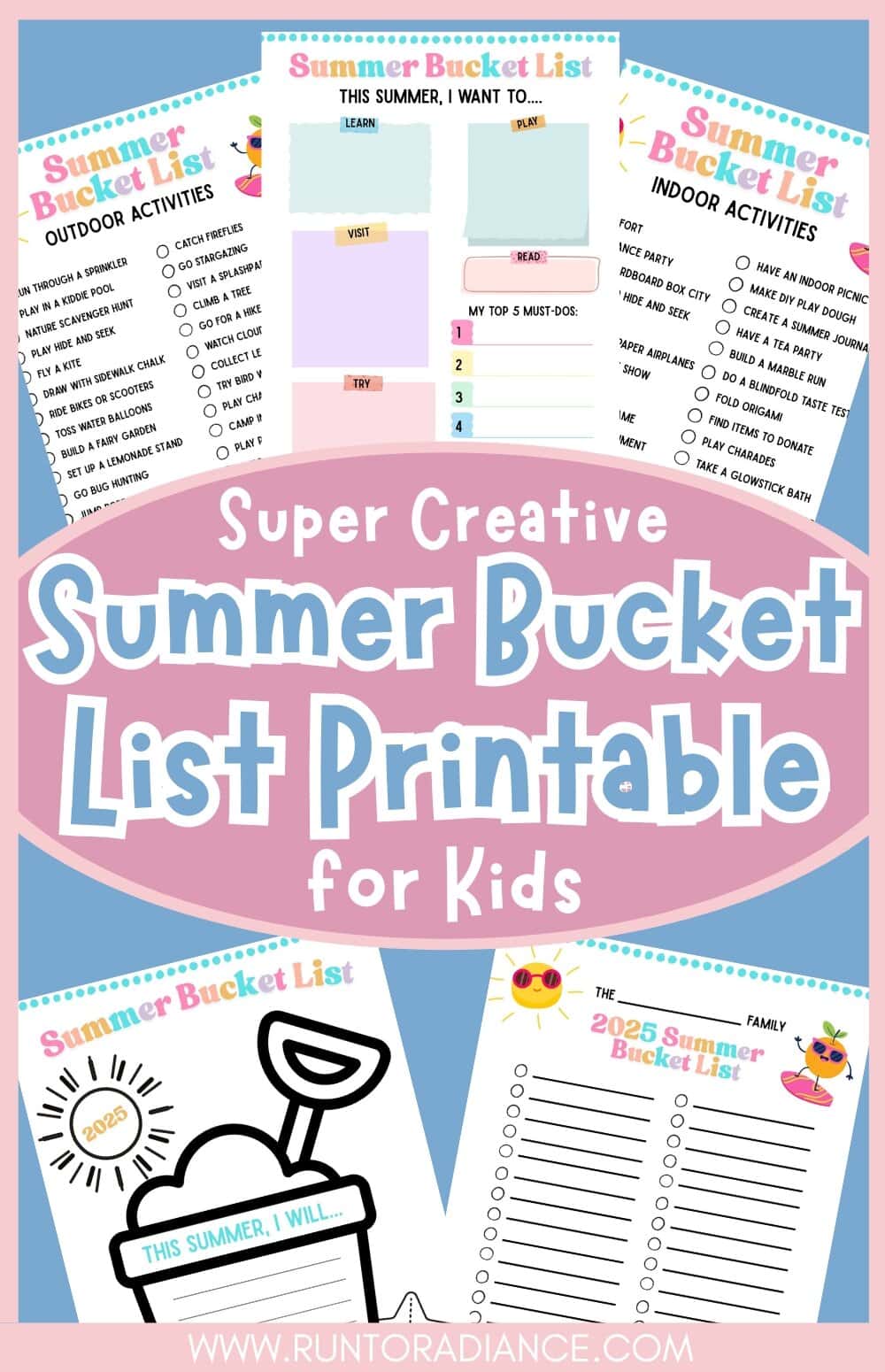 The Ultimate Family Summer Bucket List (101+ Ideas for All Ages!) - Run ...