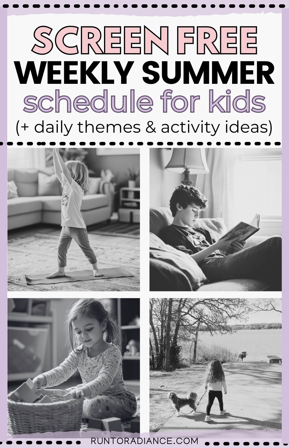 Simple Summer Schedule Ideas to Keep You Sane - Run To Radiance
